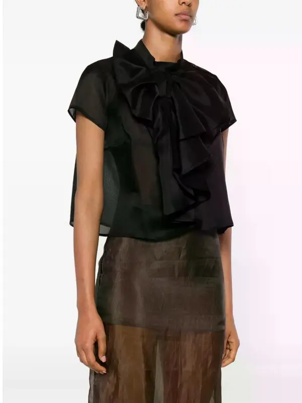 Viktor & Rolf Bow Blouse - Black