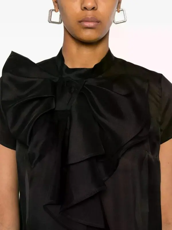Viktor & Rolf Bow Blouse - Black