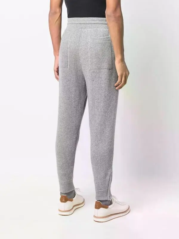 Brunello Cucinelli Ribbed-knit Cashmere Sweatpants