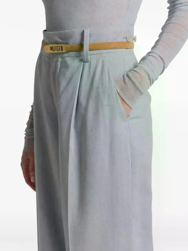 Alberta Ferretti High-waisted Tailored Trousers