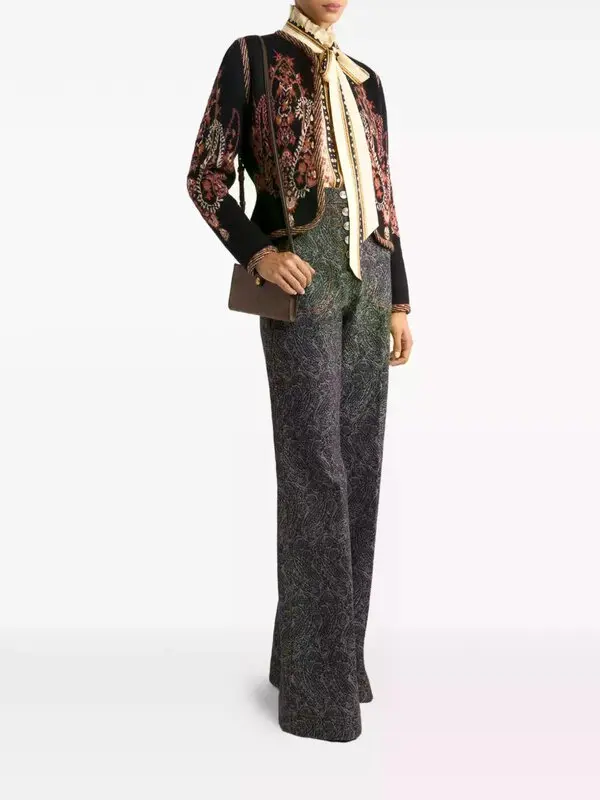 Etro Printed Silk Blouse - Neutrals
