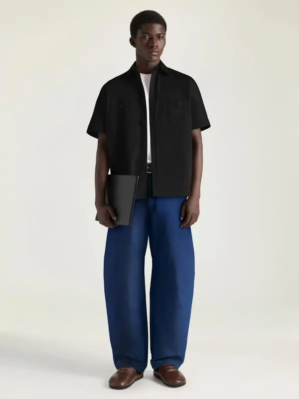 Givenchy Couture Seam Shirt In Cotton With Paris Patch - Black