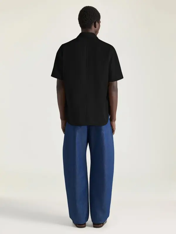 Givenchy Couture Seam Shirt In Cotton With Paris Patch - Black