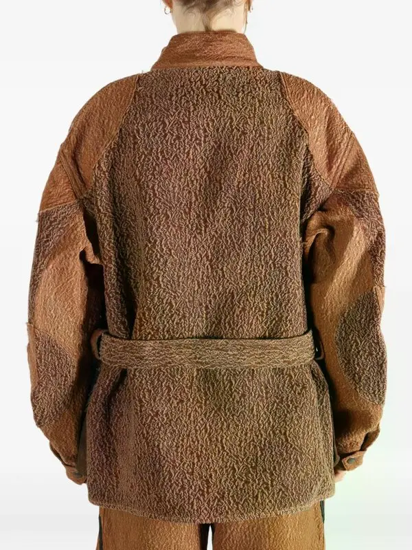COMMUNS Belted Patchwork Jacket