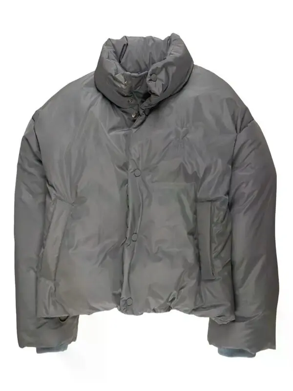 AMI Paris Button Padded Jacket - Grey