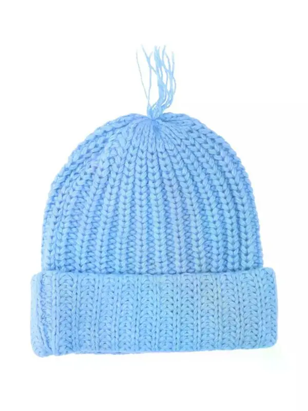 MYTHINKS Logo-patch Beanie - Blue