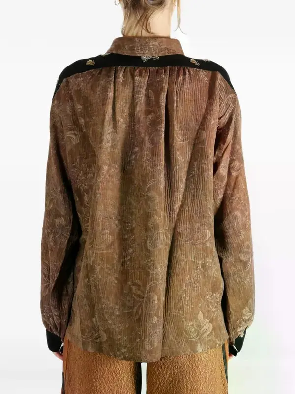 COMMUNS Floral Print Buttoned Shirt