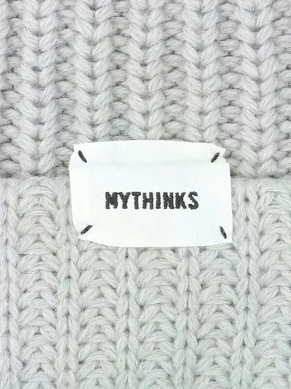 MYTHINKS Ribbed-knit Beanie - Grey