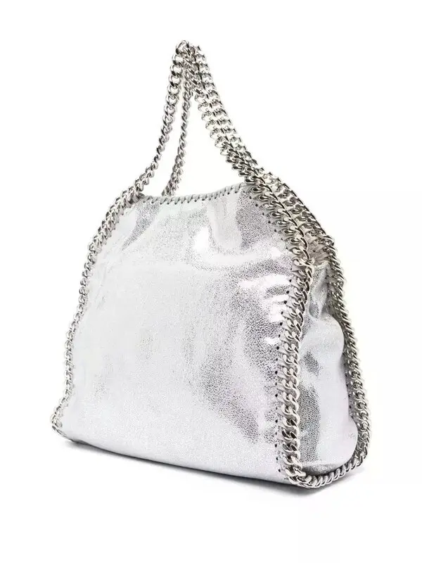 Stella McCartney Falabella Metallic-finish Tote Bag - Silver
