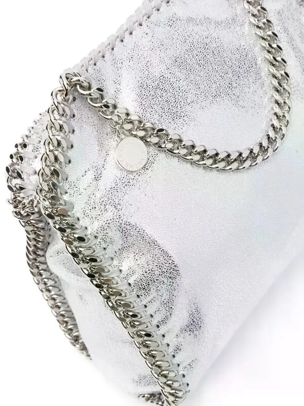 Stella McCartney Falabella Metallic-finish Tote Bag - Silver