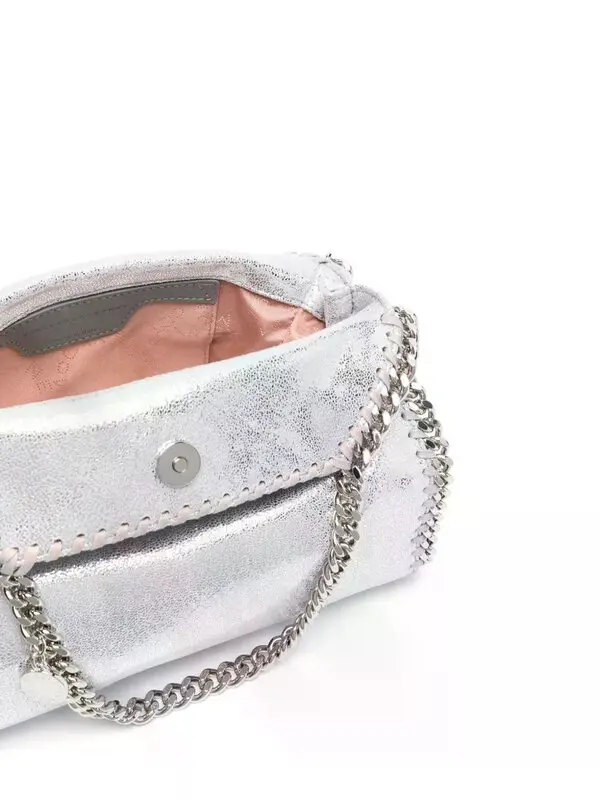 Stella McCartney Falabella Metallic-finish Tote Bag - Silver