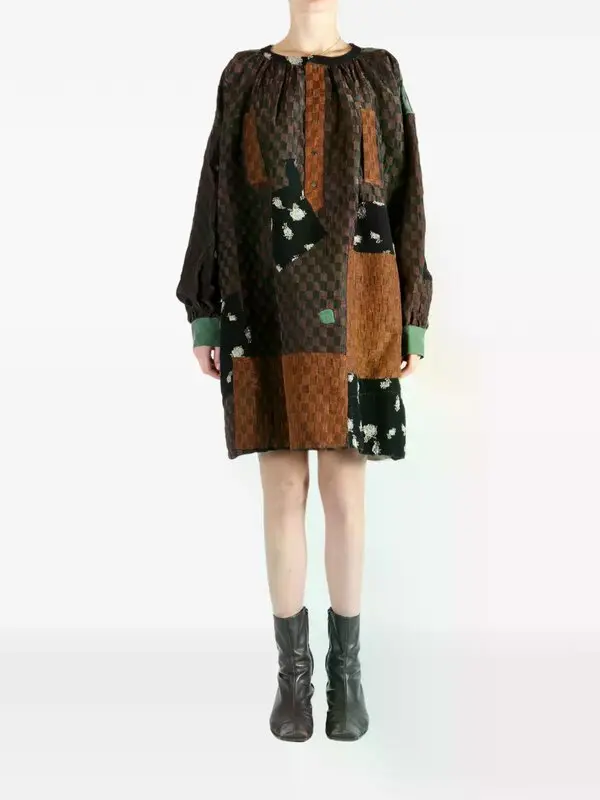 COMMUNS Checks Patchwork Top