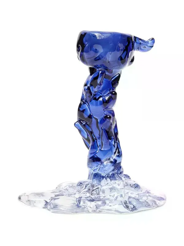 POLSPOTTEN Organic-shaped Candle Holder - Blue