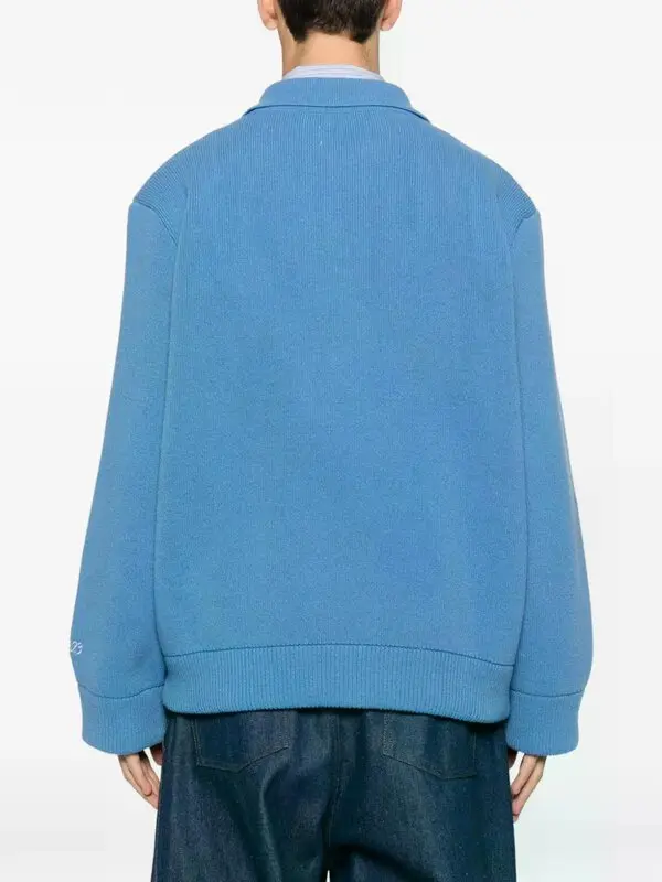 LC23 Button Collar Sweater