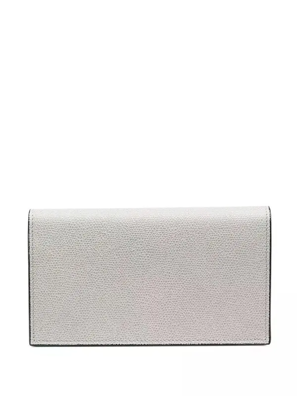 VALEXTRA Brera Long Leather Wallet - Grey