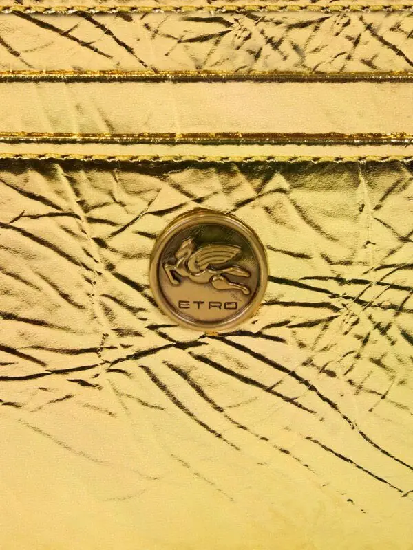 Etro Laminated Leather Card Holder
