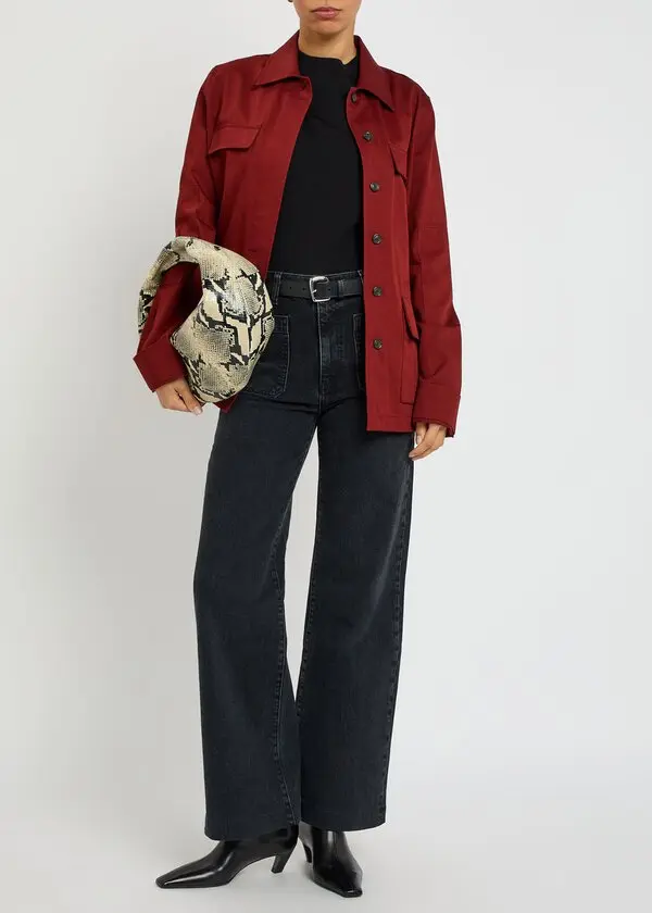 FRAME The Refined Wide-leg Jeans - Black