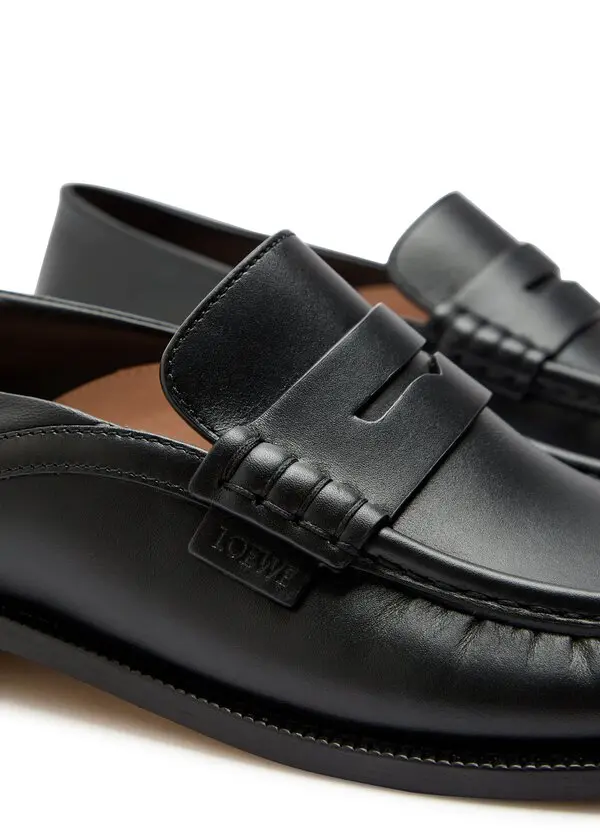 Loewe Campo Leather Loafers