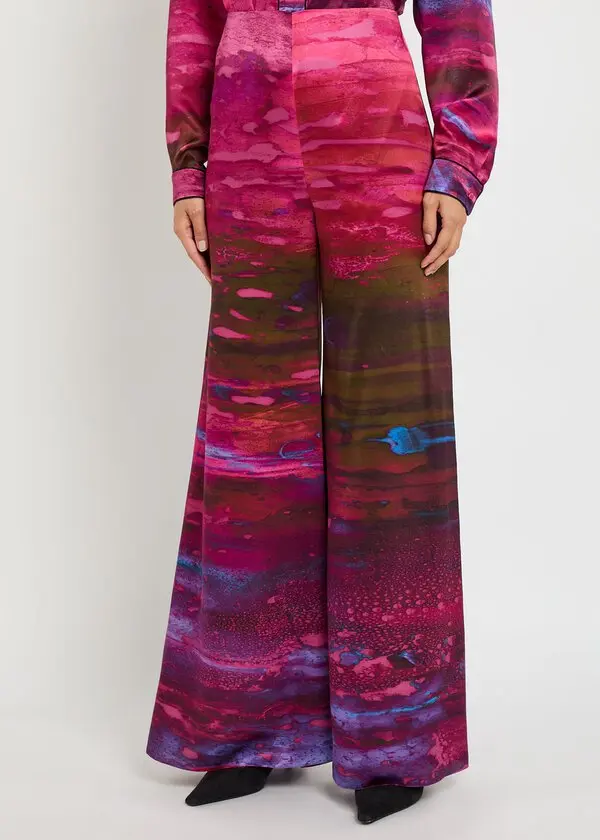 ROKSANDA Arneau Printed Wide-leg Trousers