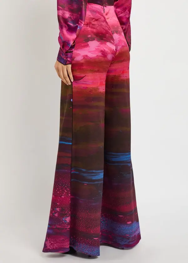 ROKSANDA Arneau Printed Wide-leg Trousers
