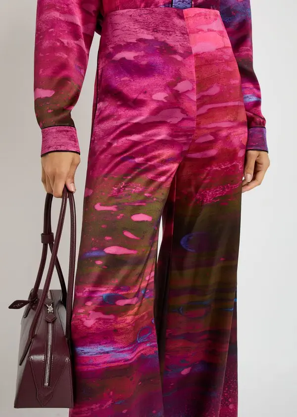ROKSANDA Arneau Printed Wide-leg Trousers