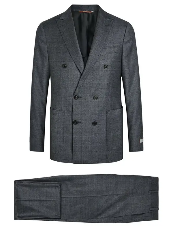 Canali Checked Wool Suit
