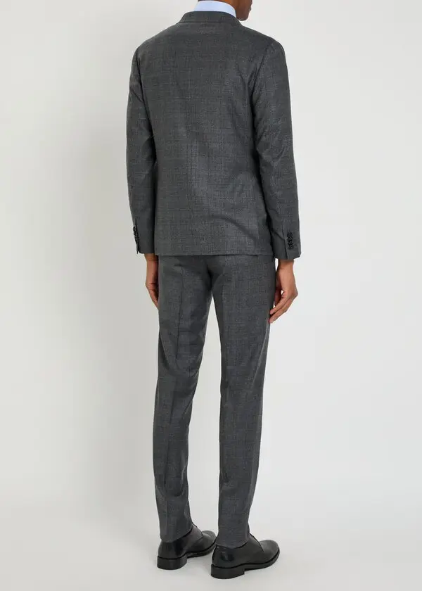 Canali Checked Wool Suit