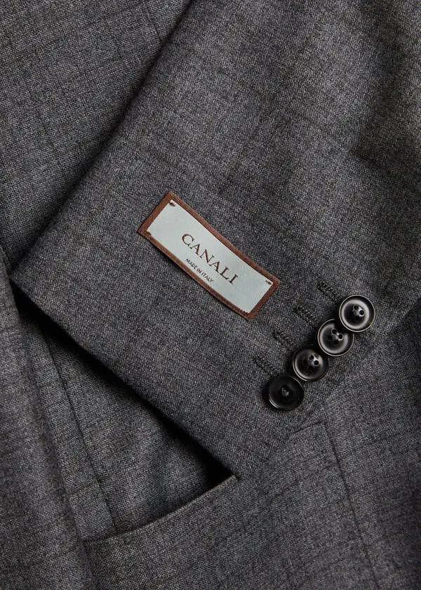 Canali Checked Wool Suit