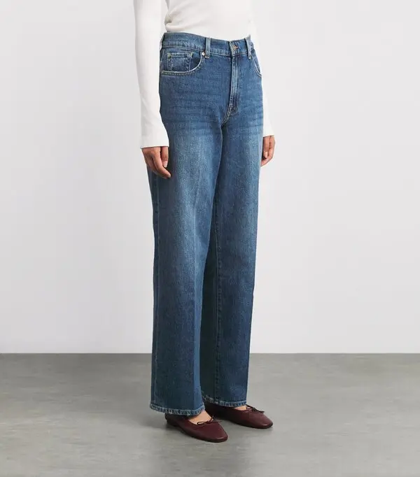 7 For All Mankind Stovepipe Straight Leg Jeans