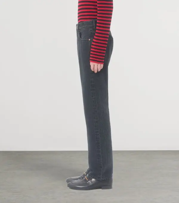 Valentino Garavani Relaxed Straight Leg Jeans - Black