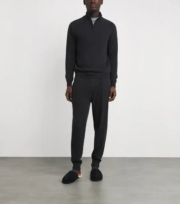 Derek Rose Cashmere Half-zip Finley Sweater