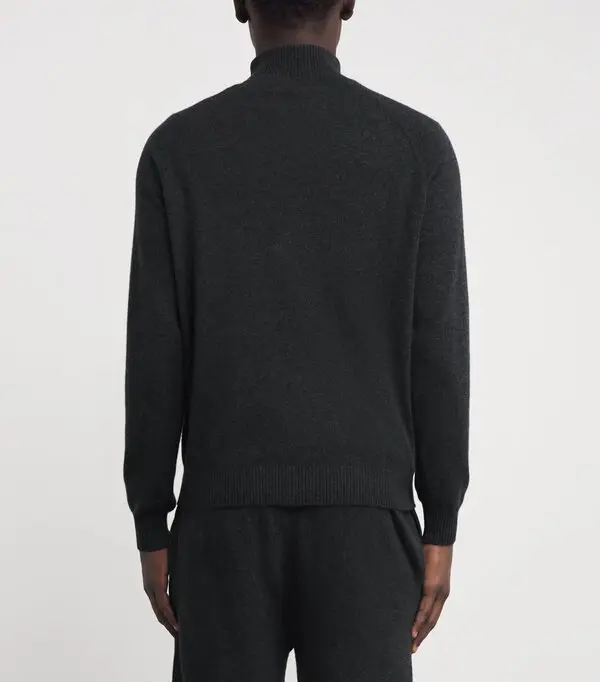 Derek Rose Cashmere Half-zip Finley Sweater
