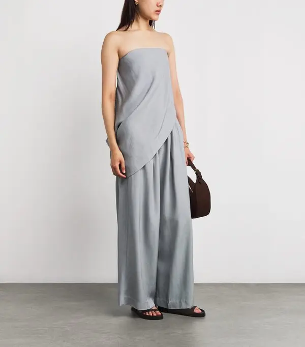 ST. AGNI Asymmetric Draped Top