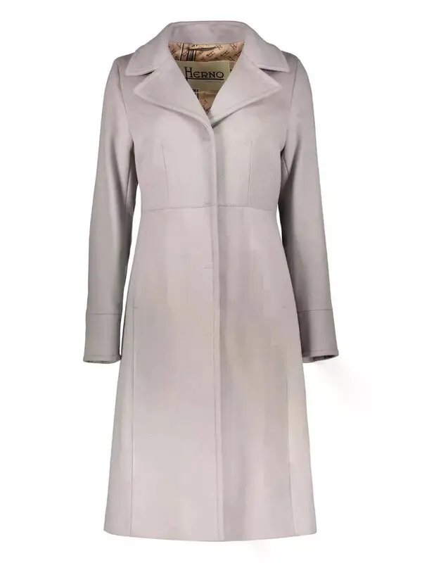 Herno Single-breasted Coat - Grey