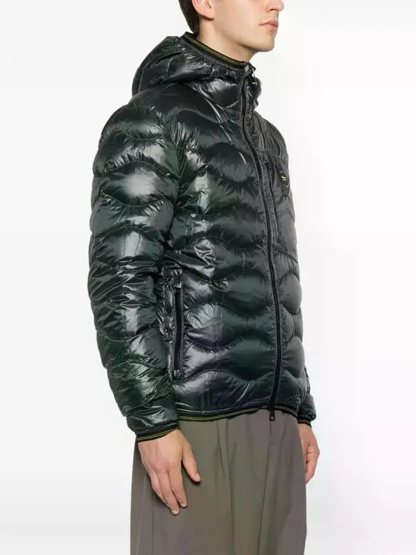 BLAUER. Quilted Hooded Jacket