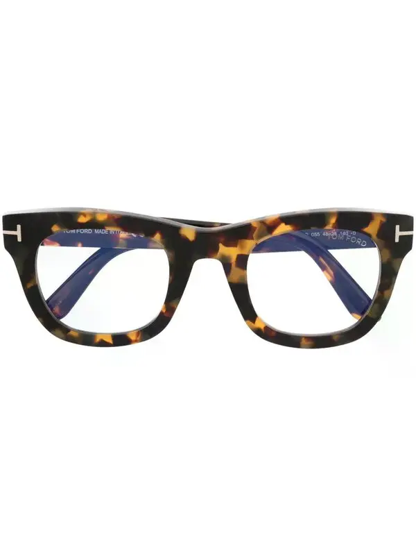 TOM FORD Tortoiseshell Square-frame Glasses