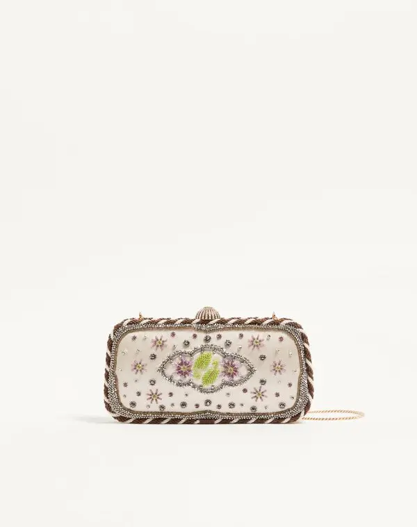 Valentino Garavani Carry Secrets Embroidered Minaudiere - Multicolour
