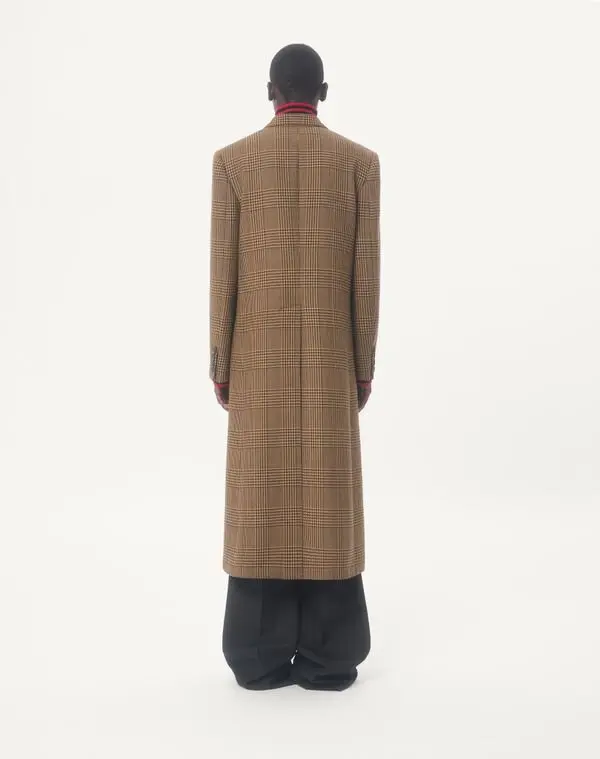 Valentino Garavani Double-breasted Wool Coat - Camel/black