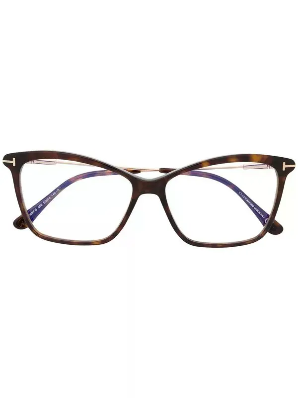 TOM FORD Cat-eye Frame Glasses - Brown