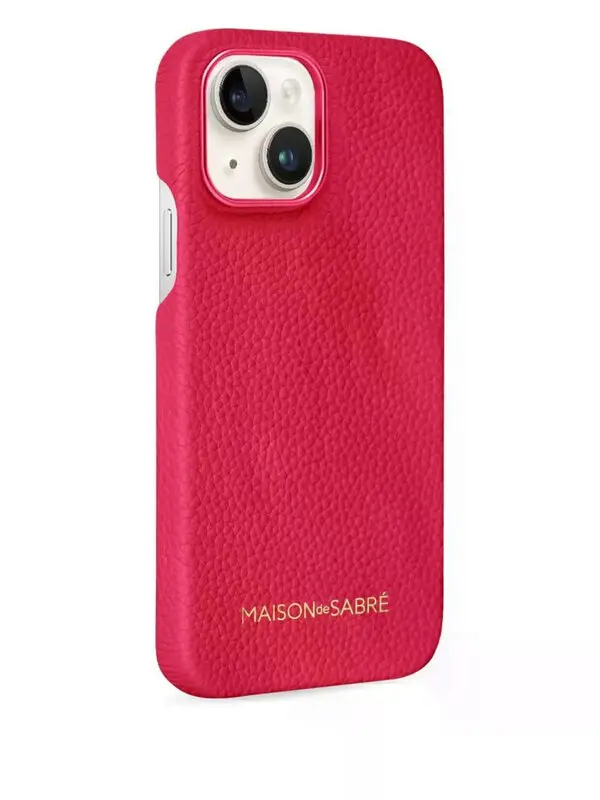 MAISON DE SABRE Logo-lettering Iphone 15 Case - Pink