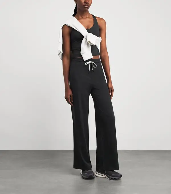Vuori Dreamknit Halo Essentials Wide Leg Sweatpants - Black