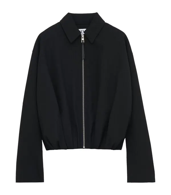 Loewe Wool Draped Bomber Jacket