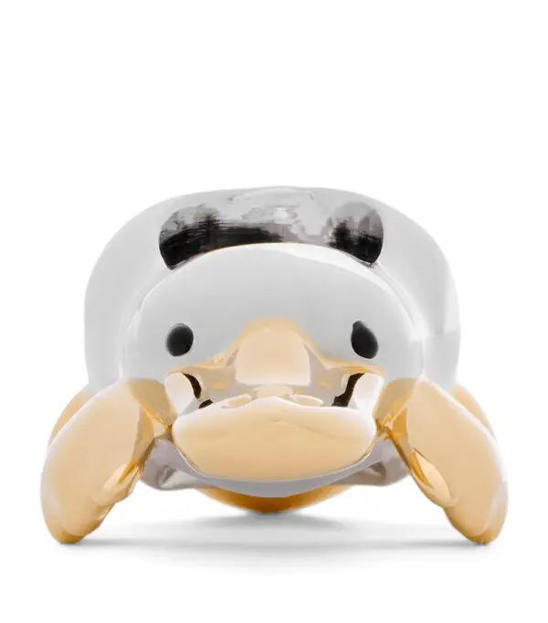 Loewe Brass Platypus Dice Bag Charm - Silver