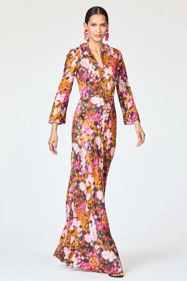 Sachin & Babi Floral Printed Gown