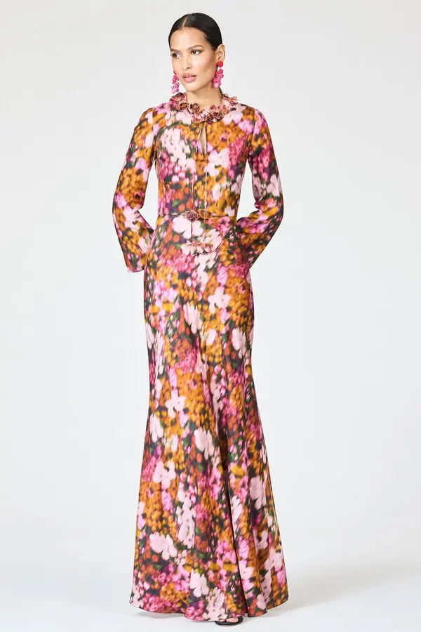 Sachin & Babi Floral Printed Gown