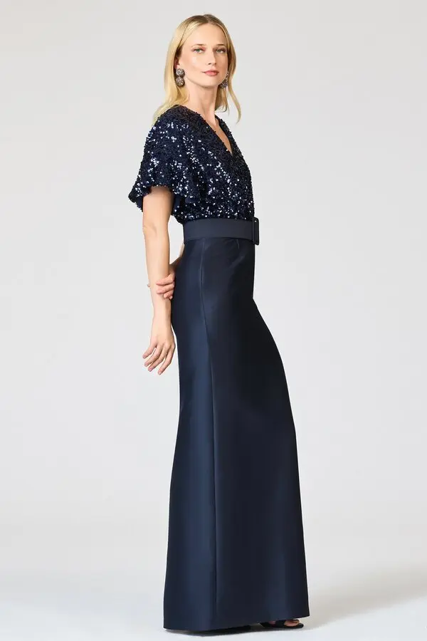 Sachin & Babi Marlene Sequin Embellished Gown - Midnight