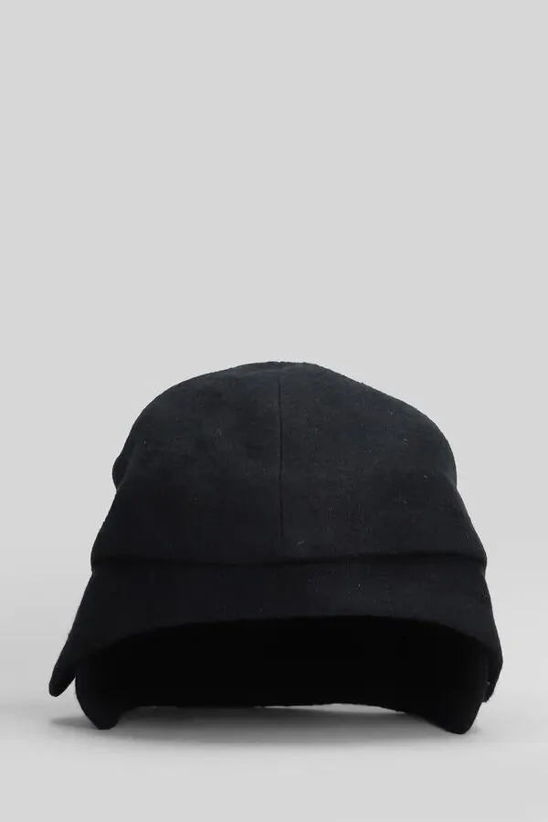 ZIGGY CHEN Flat Peak Hat - Black