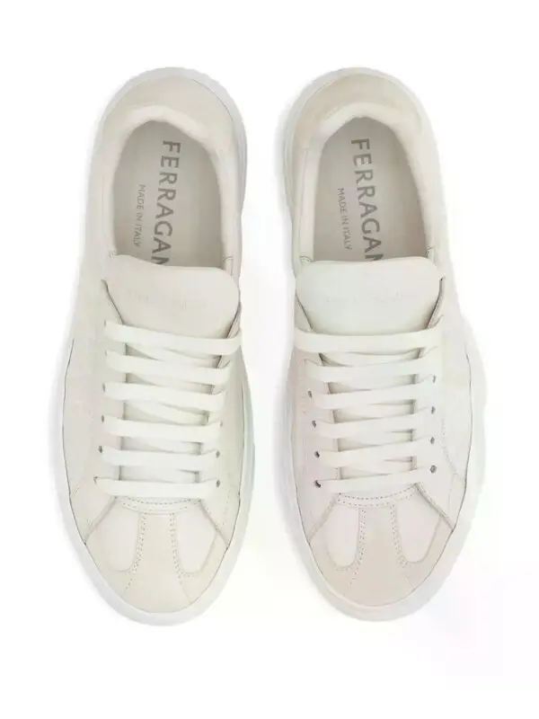 FERRAGAMO Gancini Suede Sneakers