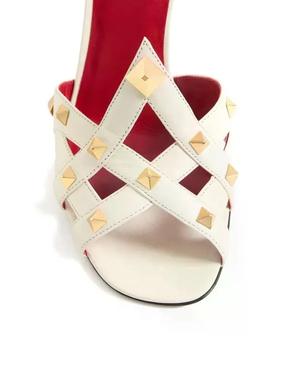 Valentino Garavani Studded Strappy Sandals - Neutrals