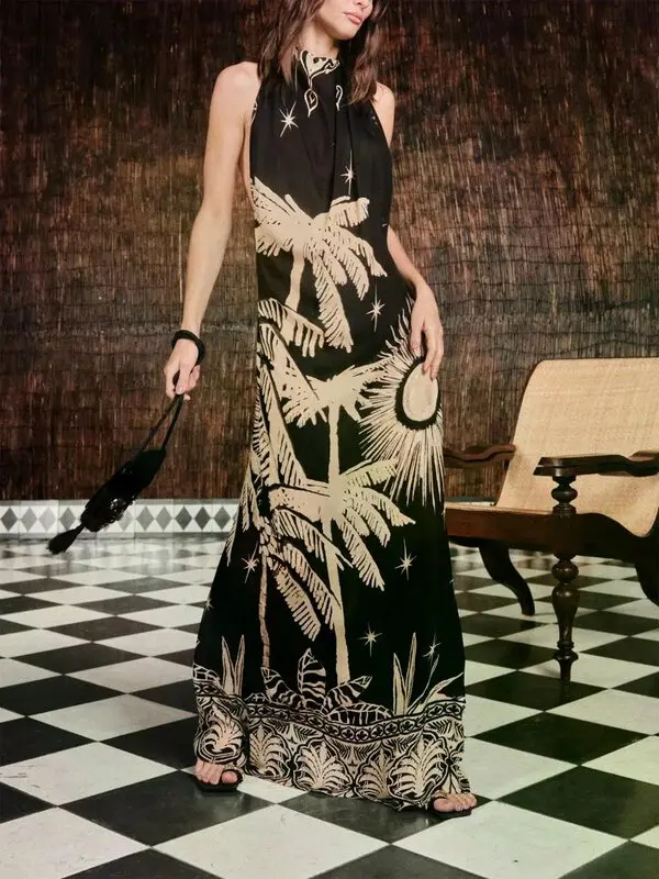 Johanna Ortiz Printed Maxi Dress